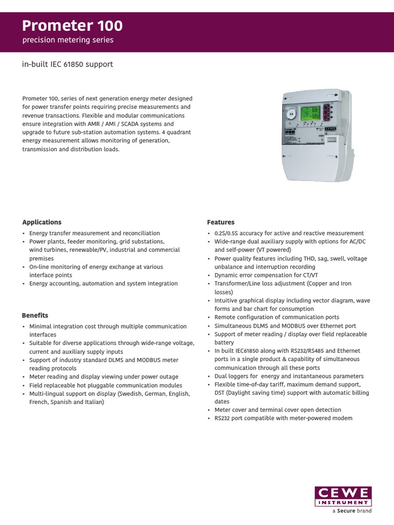 Prometer 100 Wall | PDF | Power Supply | Network Switch