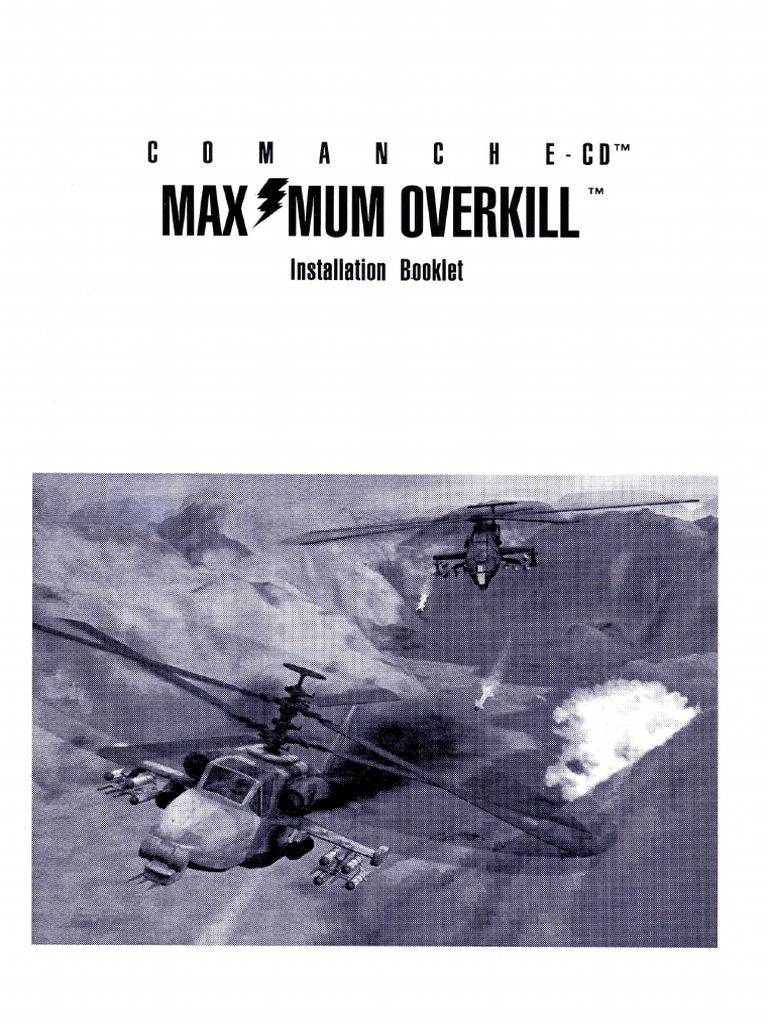 Comanche Maximum Overkill CD - Installation Booklet | PDF
