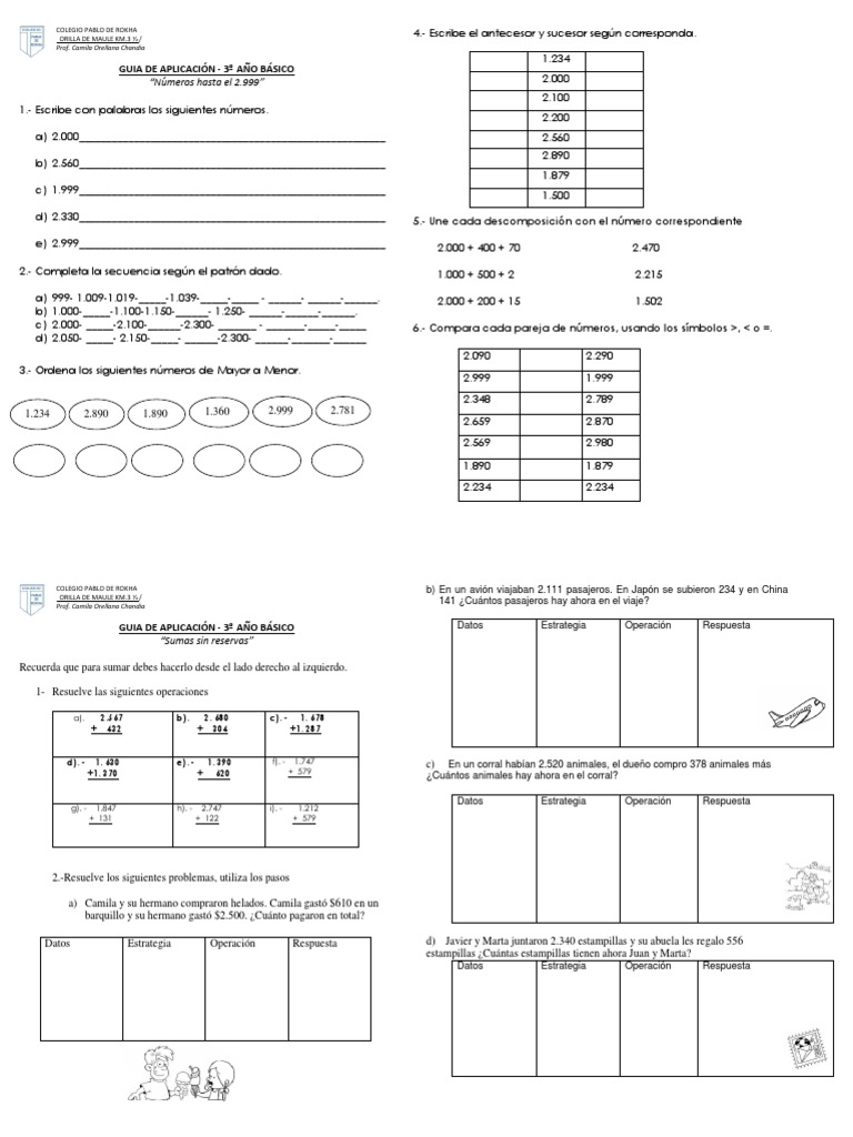 Guia Numeros Hasta El 3000 | PDF