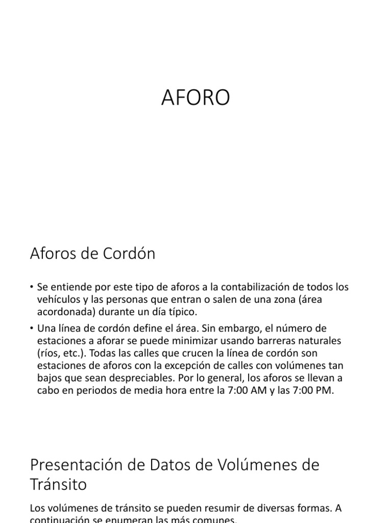 AFORO | PDF