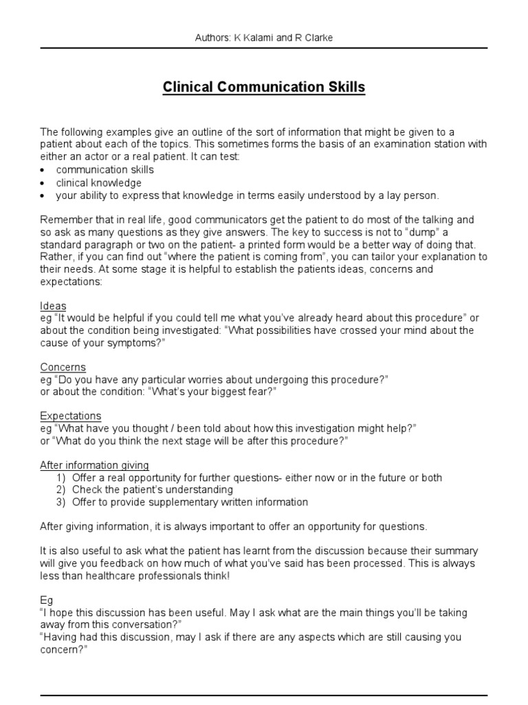 Clinical Communication Skills | PDF | Gallbladder | Vaccination