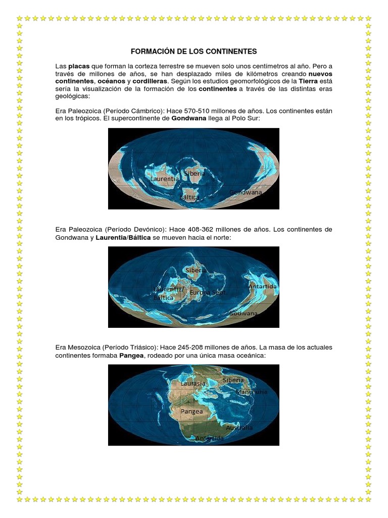 Formación de Los Continentes | PDF
