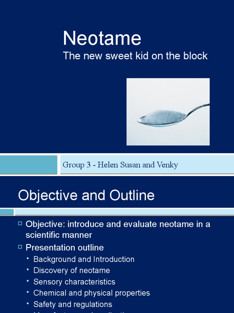 Neotame final1 | Sugar Substitute | Taste