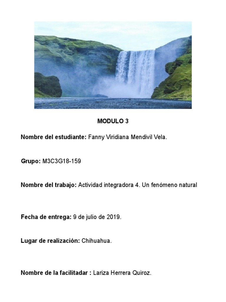 Actividad Integradora 4: Fenómenos Naturales | PDF | Ciclones ...