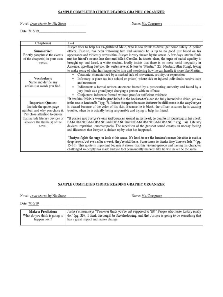 Sample Graphic Organizer | PDF