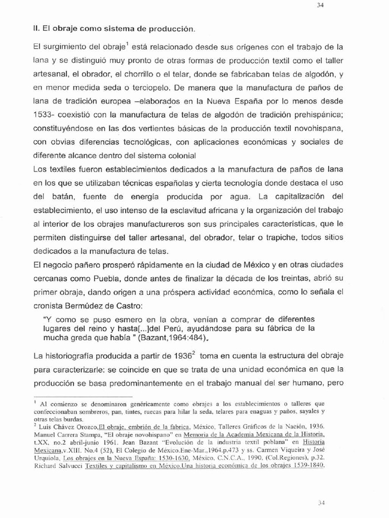 El Obraje Como Sistema de Produccion PDF | PDF | Nueva españa | Capital ...