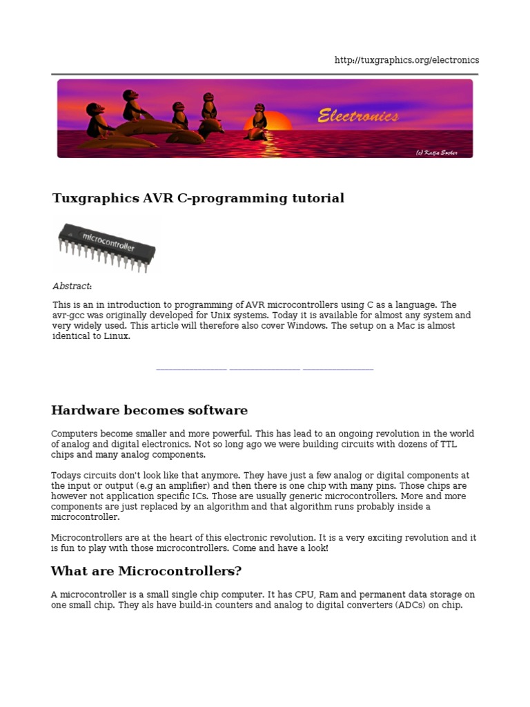 Avr C Programming | PDF | Integrated Development Environment ...