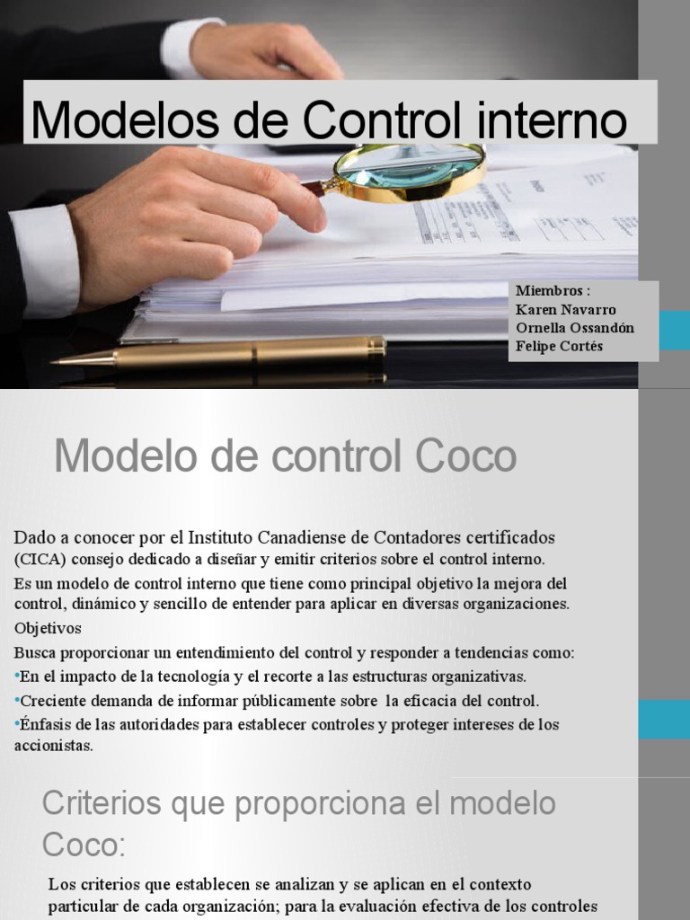 Modelos de Control Interno | PDF | Cobit | Planificación