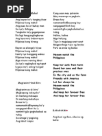 Filipino Makabayan Songs | PDF