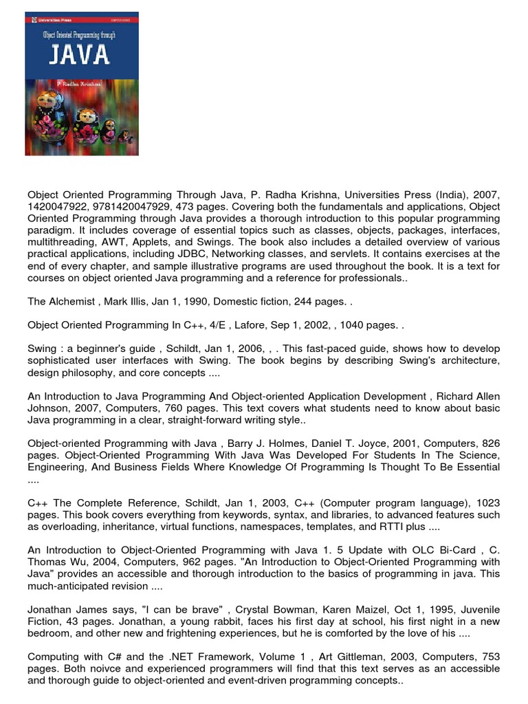 24 D | Download Free PDF | Java (Programming Language) | Object Oriented Programming