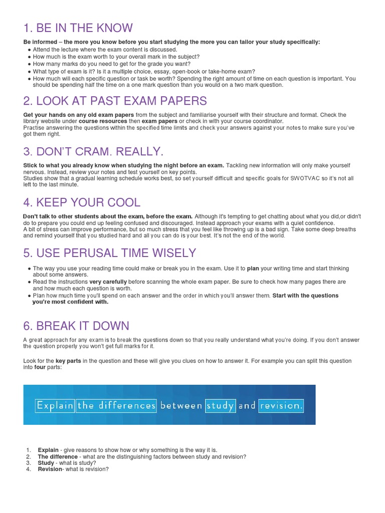 Exam Hints | PDF | Test (Assessment) | Education Theory