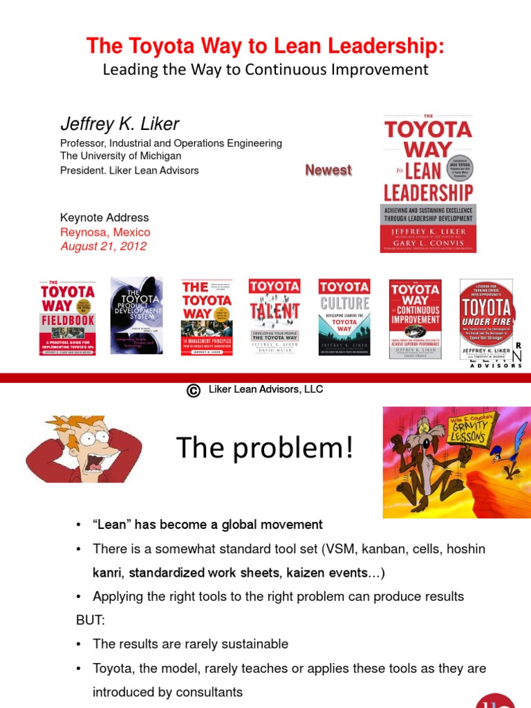 The Toyota Way To Lean Leadership | PDF | Goal | Lean Manufacturing