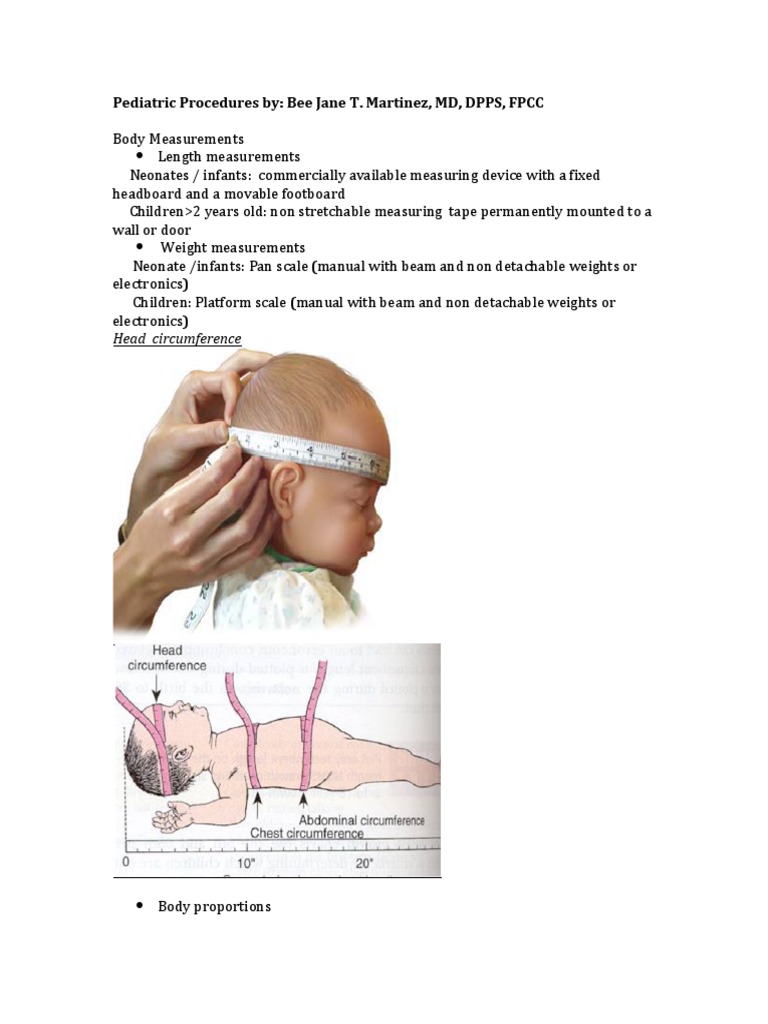 Pediatric Procedures | PDF | Intravenous Therapy | Common Carotid Artery