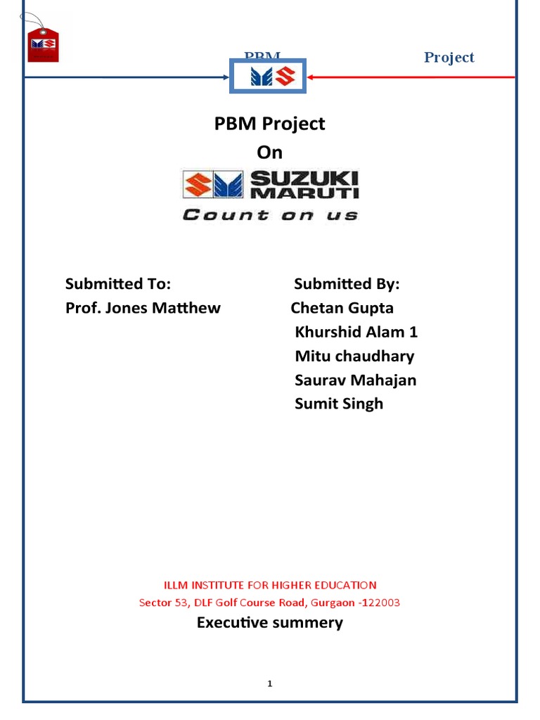 PBM Project | PDF | Brand | Motor Vehicle