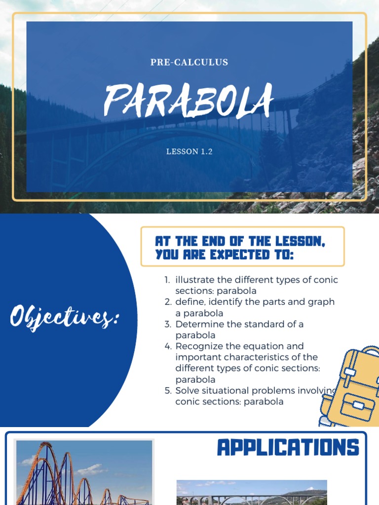 Lesson 1.2 Parabolas | PDF | Geometric Shapes | Algebraic Geometry