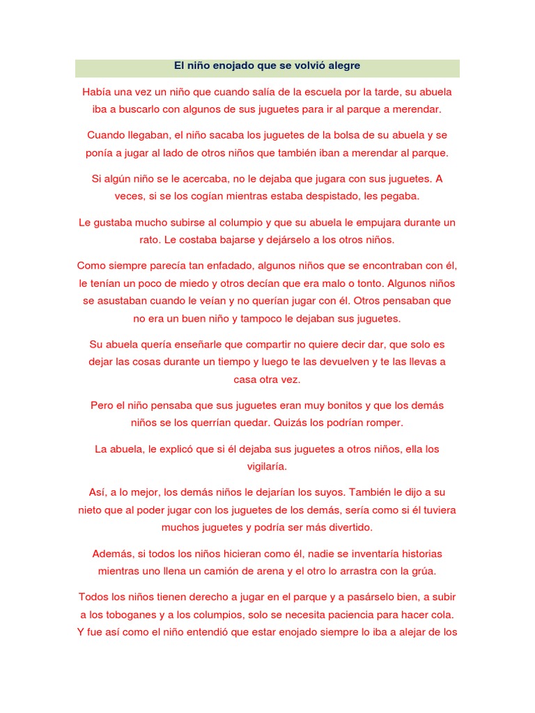 Cuento Ficticio | PDF