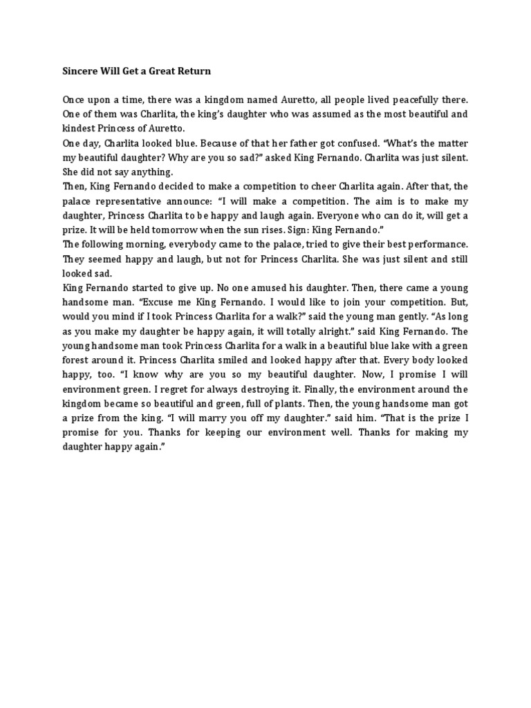 Contoh Narrative Text | PDF | Snow White | Cinderella