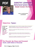Jhonson's Behavioral System Model | PDF | Nursing | Psychological Concepts