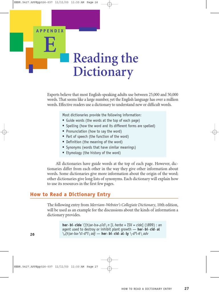 Dictionary Skills | PDF | Business