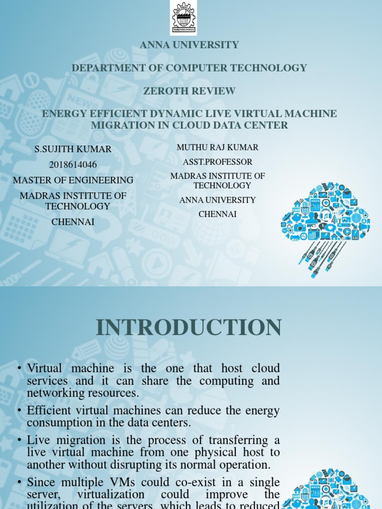 Anna University Department of Computer Technology Zeroth Review Energy ...