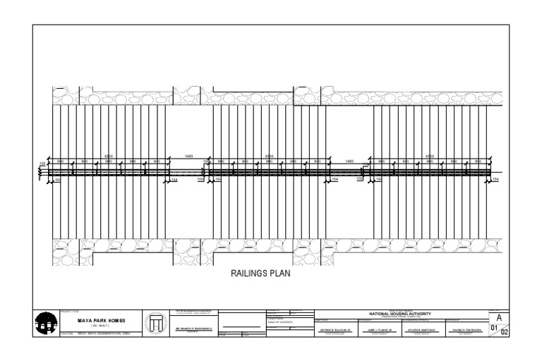 Railings Plan: Maya Park Homes | PDF