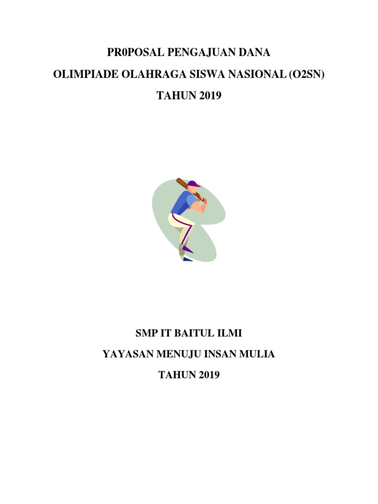 Contoh Proposal O2sn | PDF
