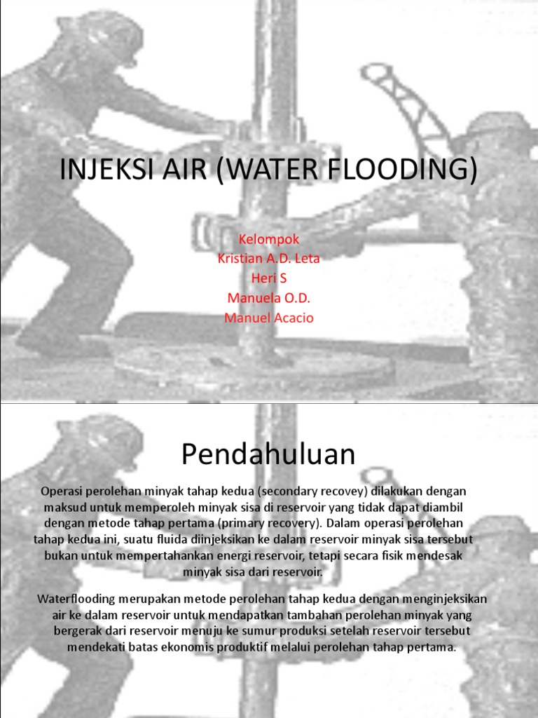 Injeksi Air (Water Flooding) | PDF