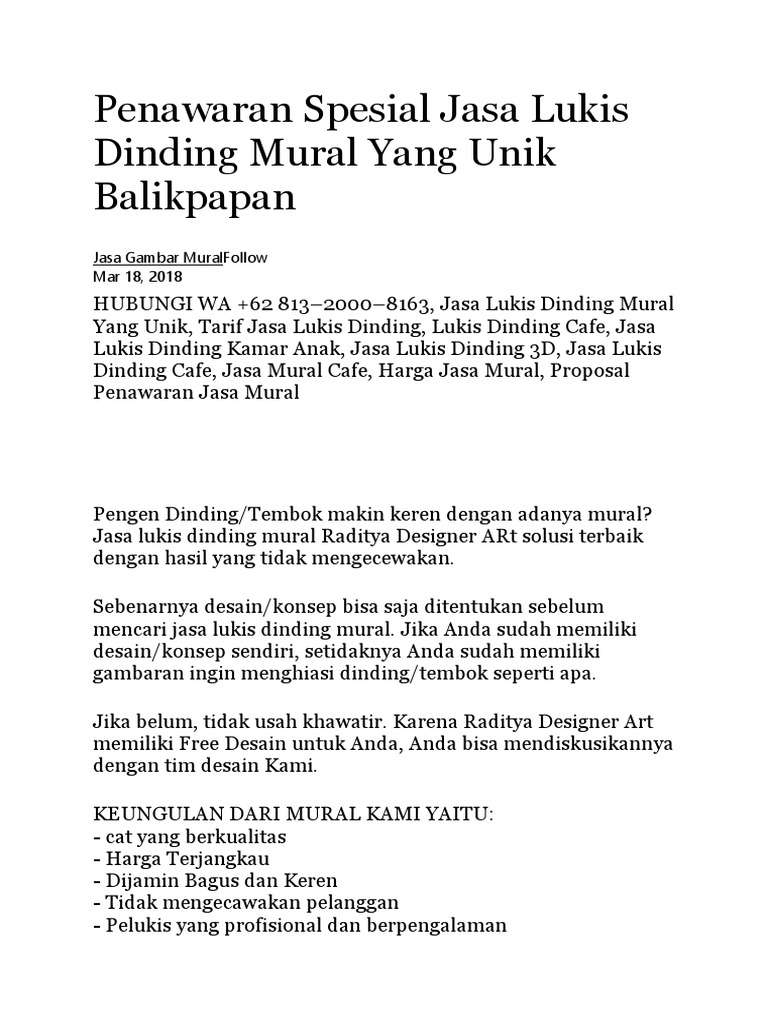 Proposal Mural | PDF