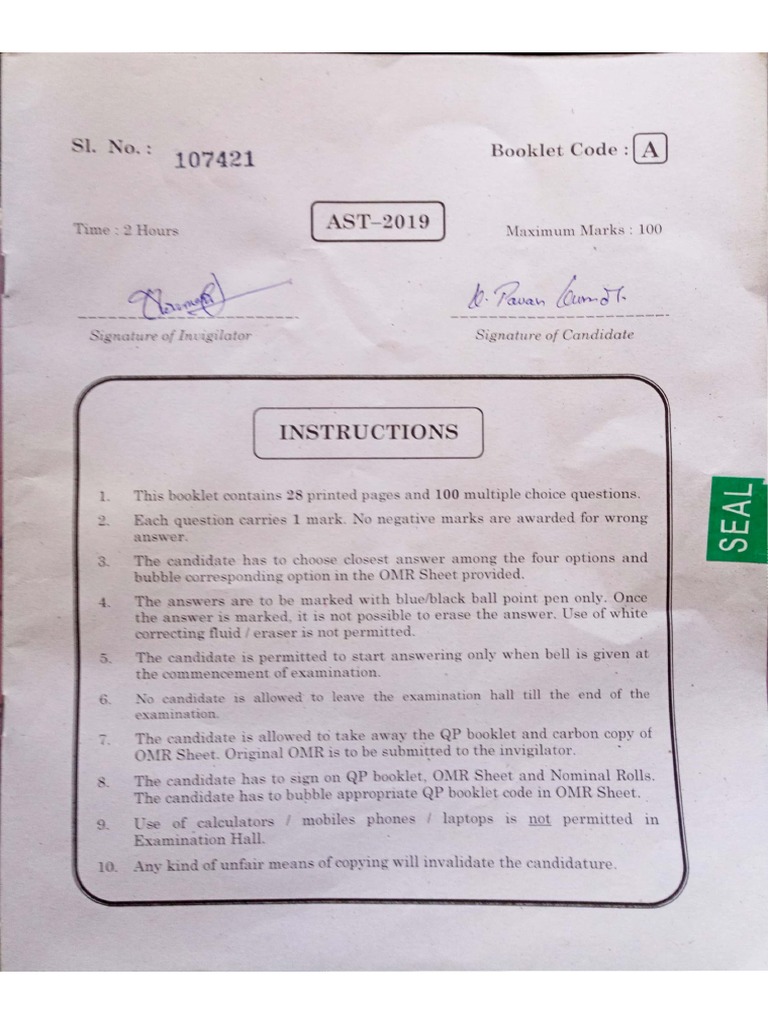 Apspdcl Aee 2019 Question Paper PDF | PDF