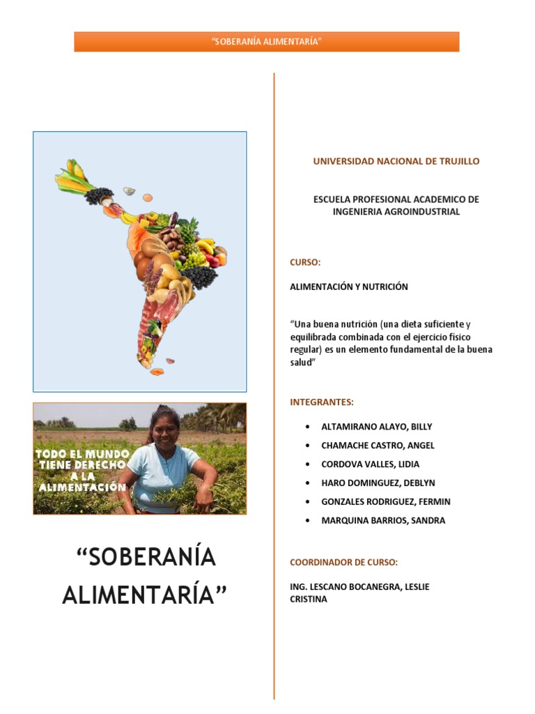 Soberania Alimentaria | PDF | Seguridad alimentaria | Alimentos