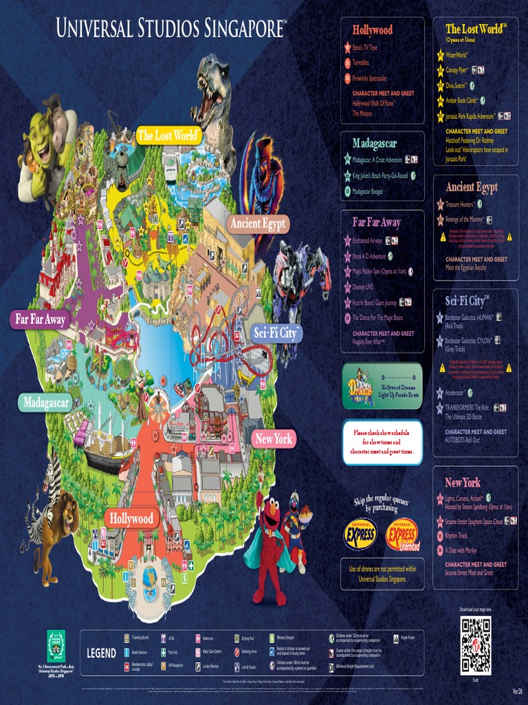 Rws Universal Studios Singapore Park Map PDF | PDF