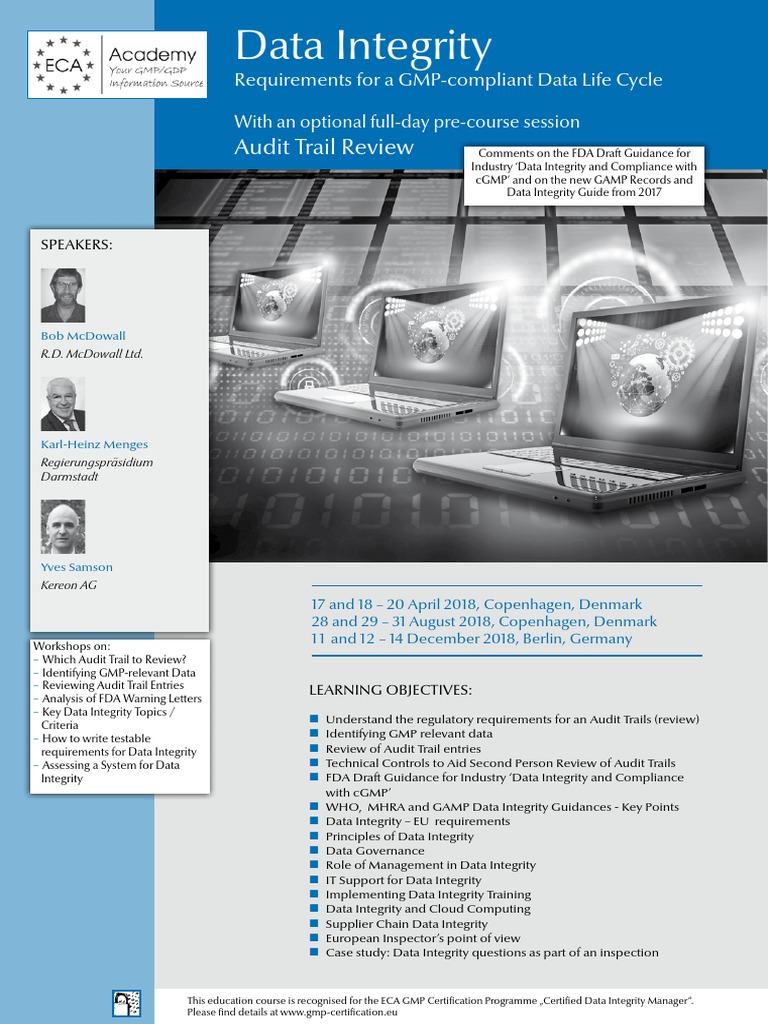 ECA Audit Trail Review Data Integrity v3 | PDF | Audit | Quality Management System