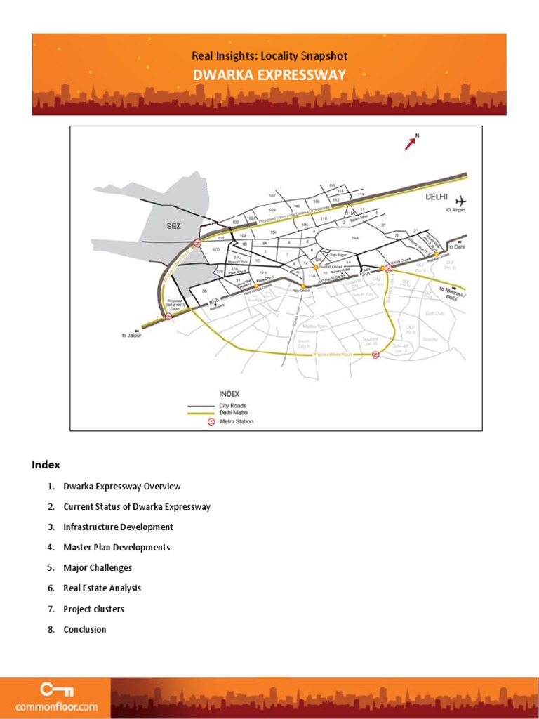 Dwarka Expressway Commonfoor Report PDF | PDF | Transport | Business