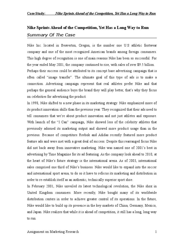 Nike - Case Study | PDF | Consumer Behaviour | Behavior
