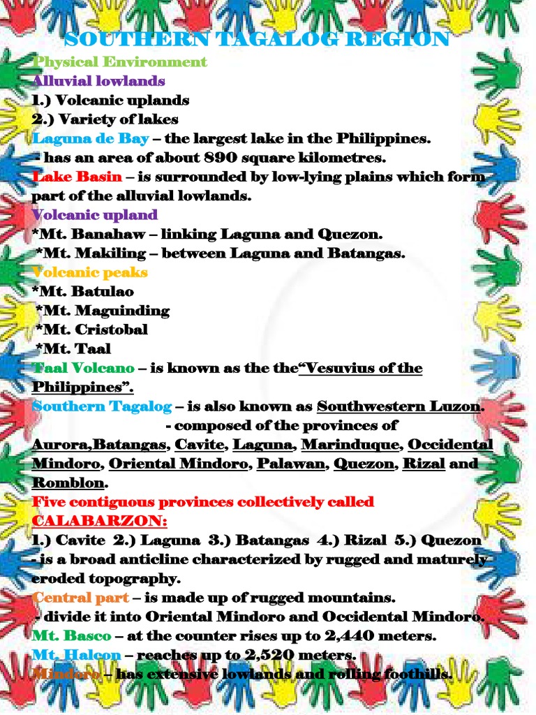 Southern Tagalog Region | PDF | Luzon | Earth Sciences