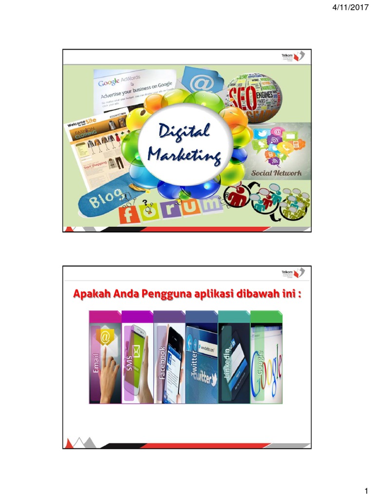 Day 1 Modul Digital Marketing Training | PDF | Search Engine ...