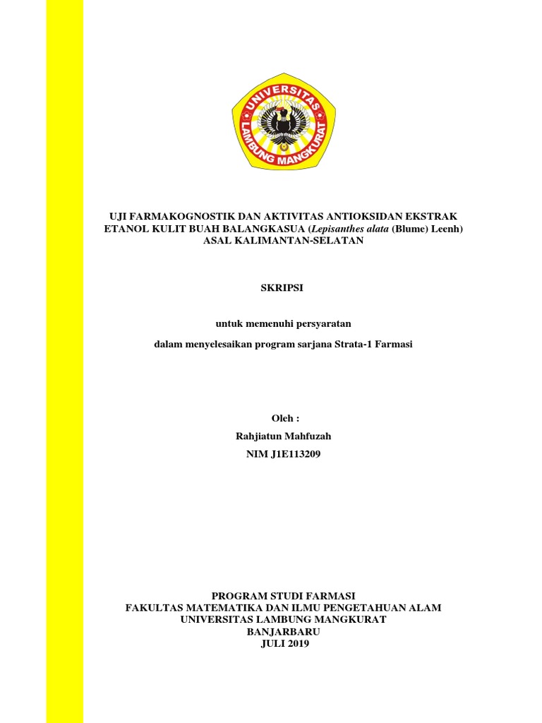 Cover Dan Daftar Isi Sidang Akhir | PDF