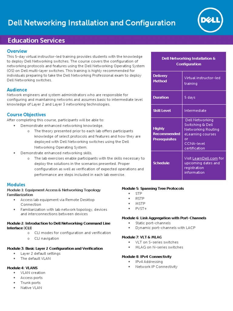 Networking Install and Config | Download Free PDF | Network Switch ...