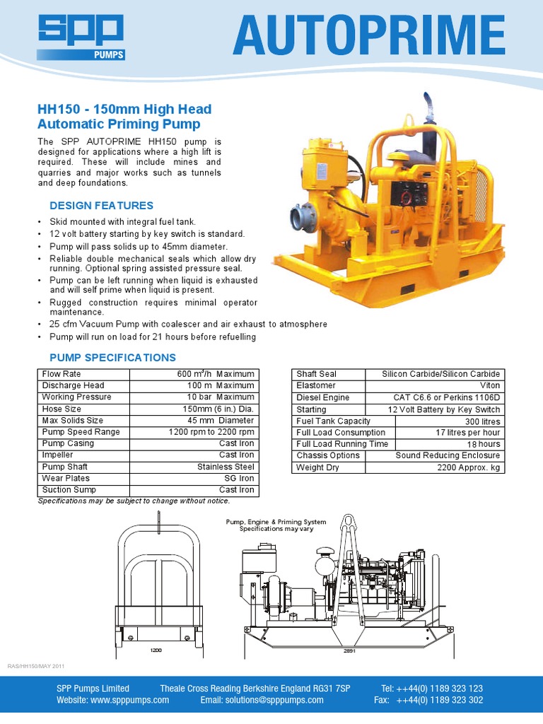 HH150 PDS | PDF | Pump | Engines