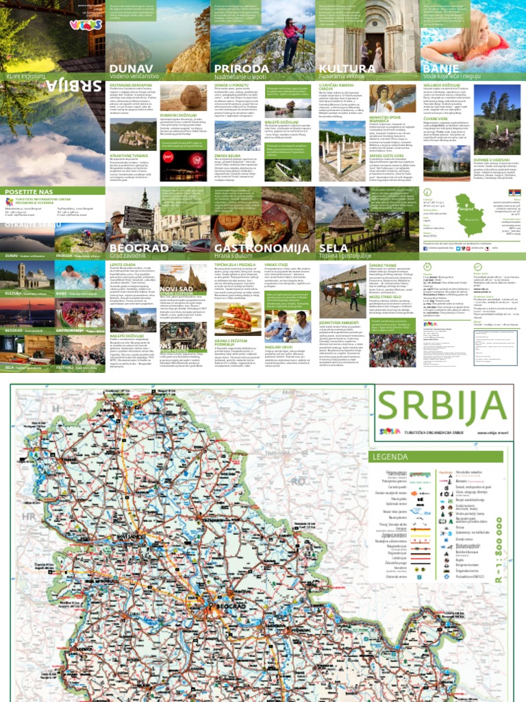 Turisticka Karta Srbije | PDF