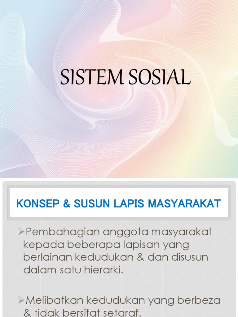 Sistem Sosial Sem 3 | PDF