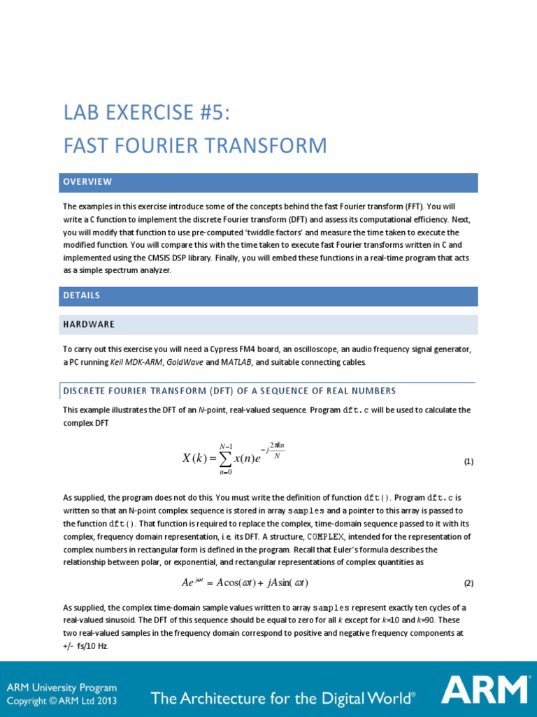 Lab | PDF | Discrete Fourier Transform | Fast Fourier Transform