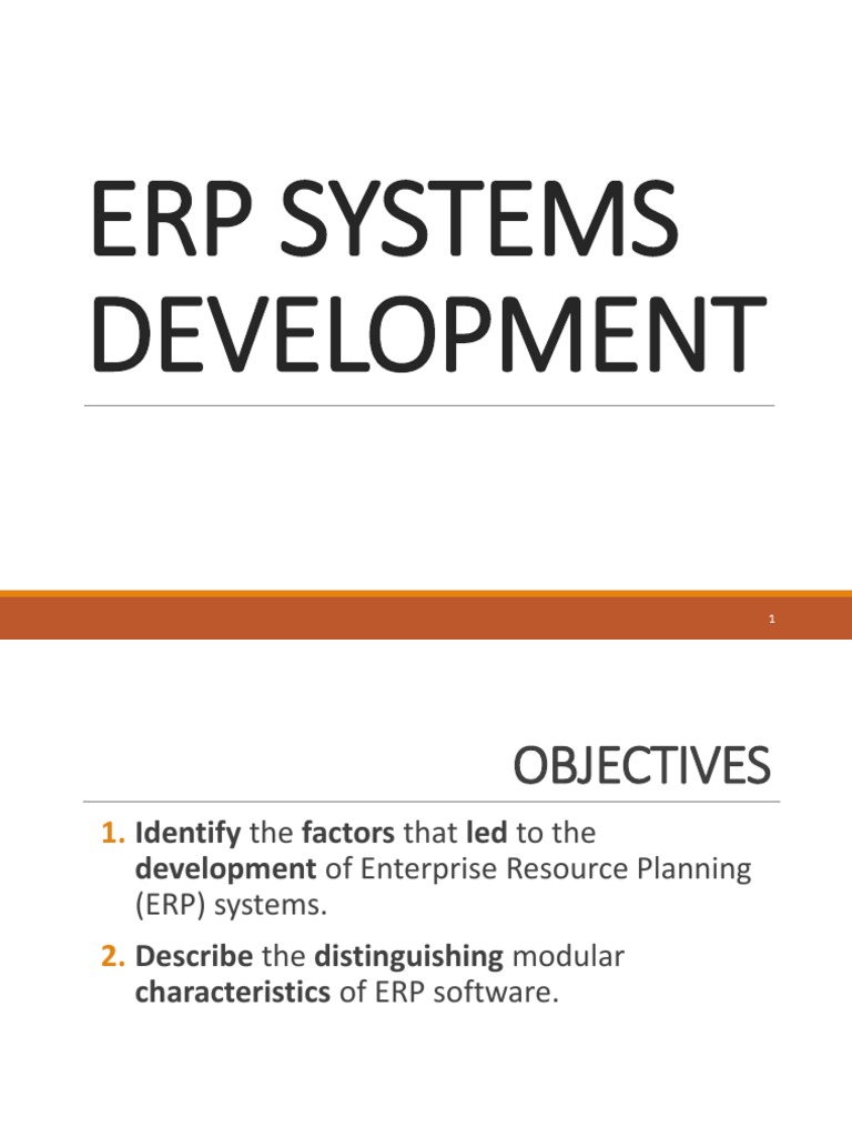 Erp Systems Development | PDF | Enterprise Resource Planning | Oracle ...