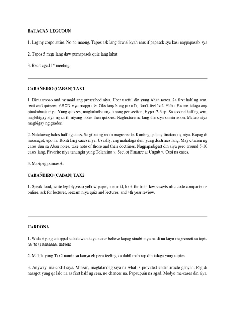 Tips Beda Law 2nd Year | PDF