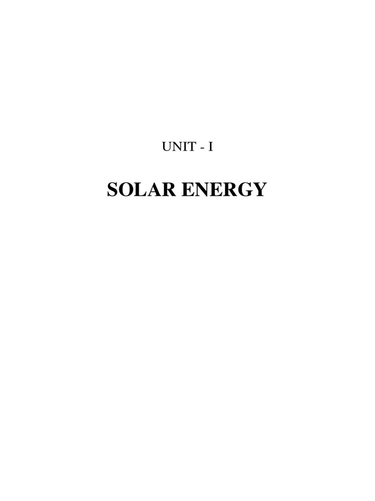 A2222-Nces Unit 1 | PDF | Solar Energy | Air Conditioning