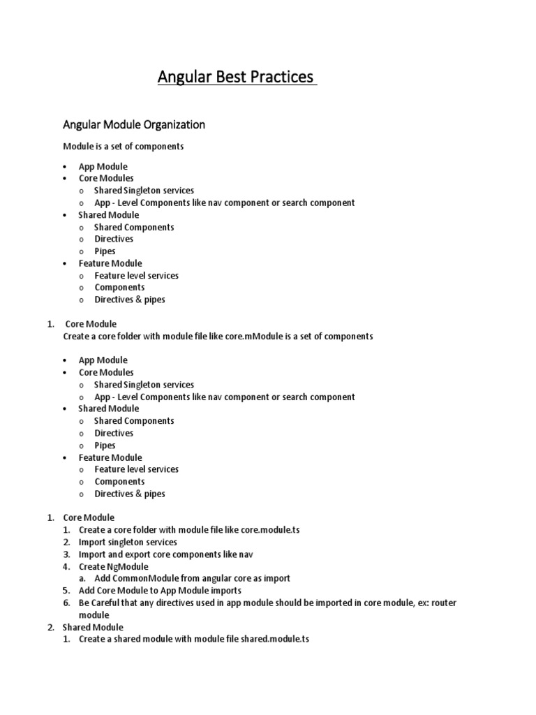 Angular Best Practices Pdf Computer Programming Computing