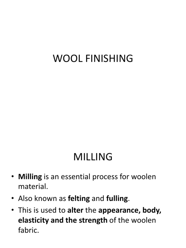 5 Wool Finishing | PDF | Wool | Textiles