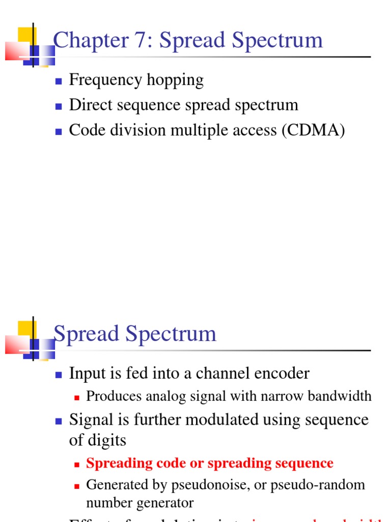 Understanding Spread Spectrum Techniques | PDF | Modulation ...