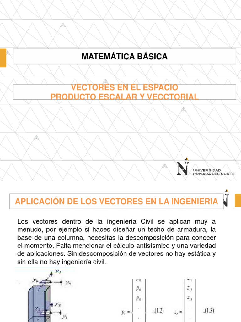 PPT-01-Vectores, Producto Escalar y Vectorial, Vectores en El Espacio | PDF | Sistema de ...