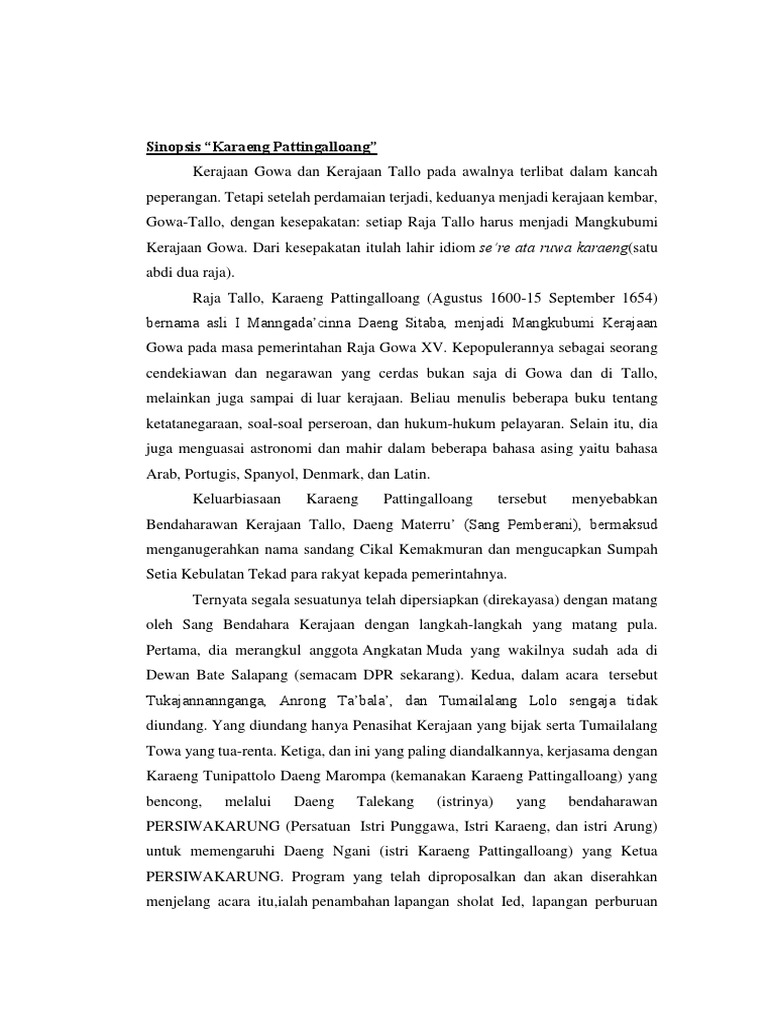 Karaeng Pattingalloang | PDF
